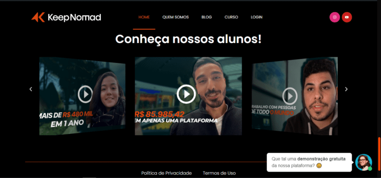 Curso nômade digital da Keep Nomad - Keep Nomad