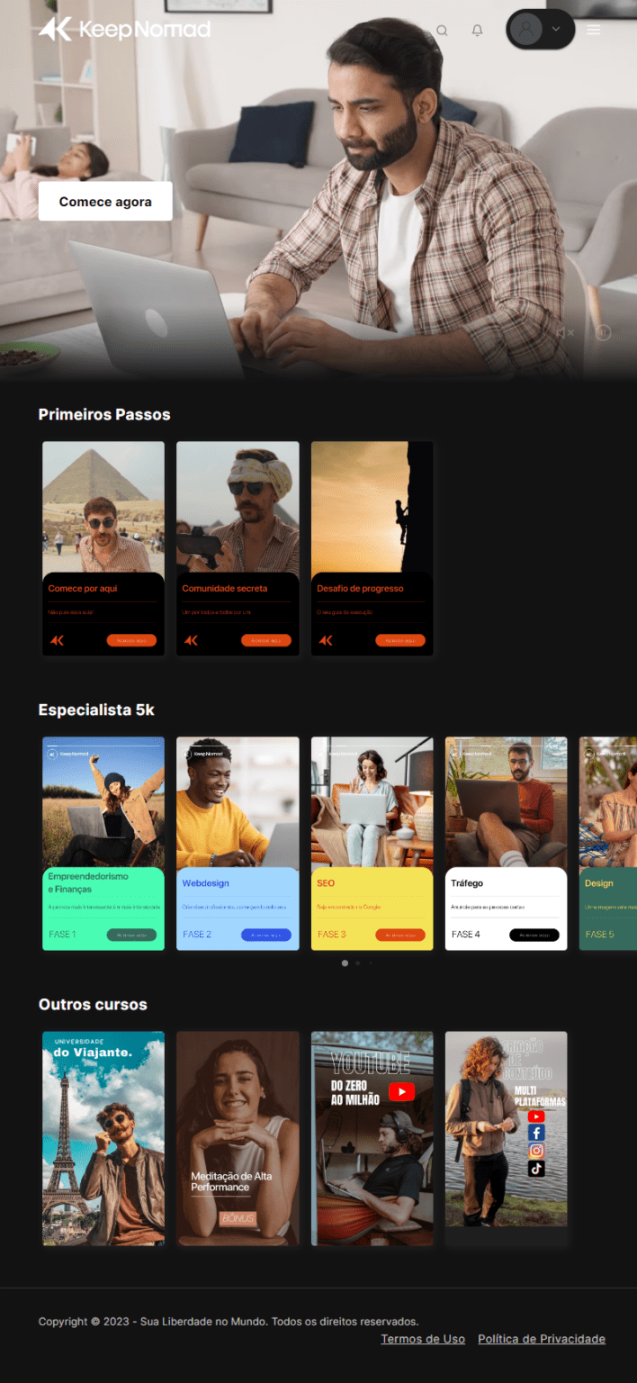 Curso nômade digital da Keep Nomad - Keep Nomad